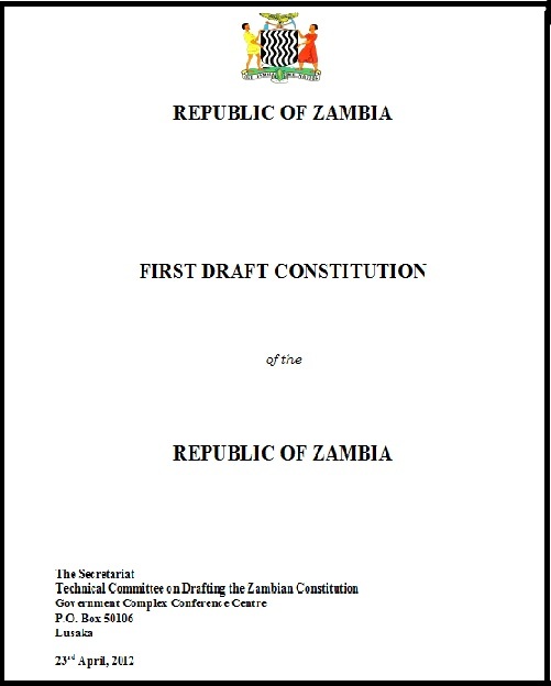 Draft Constitution Of Zambia 2012 ConstitutionNet